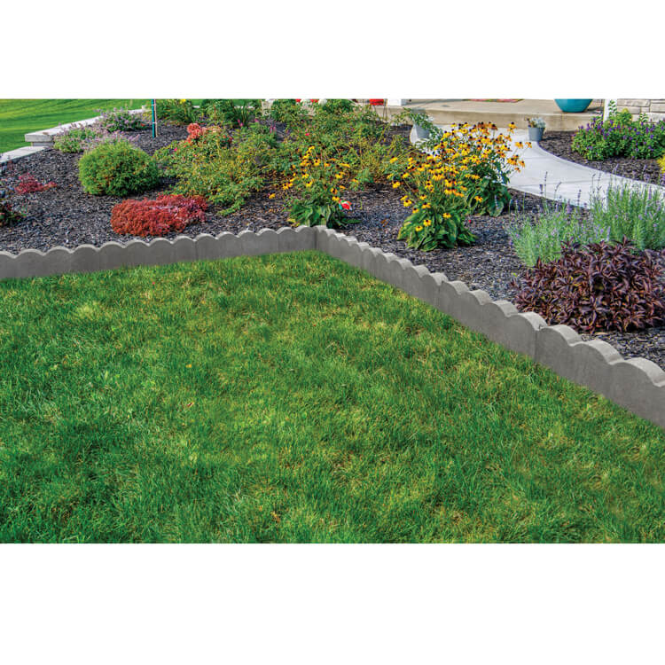 Scalloped Concrete Edging