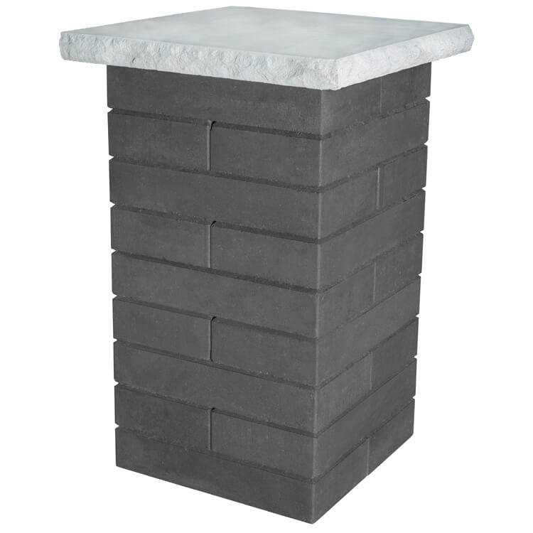 Cinder Block Pillars With Patios