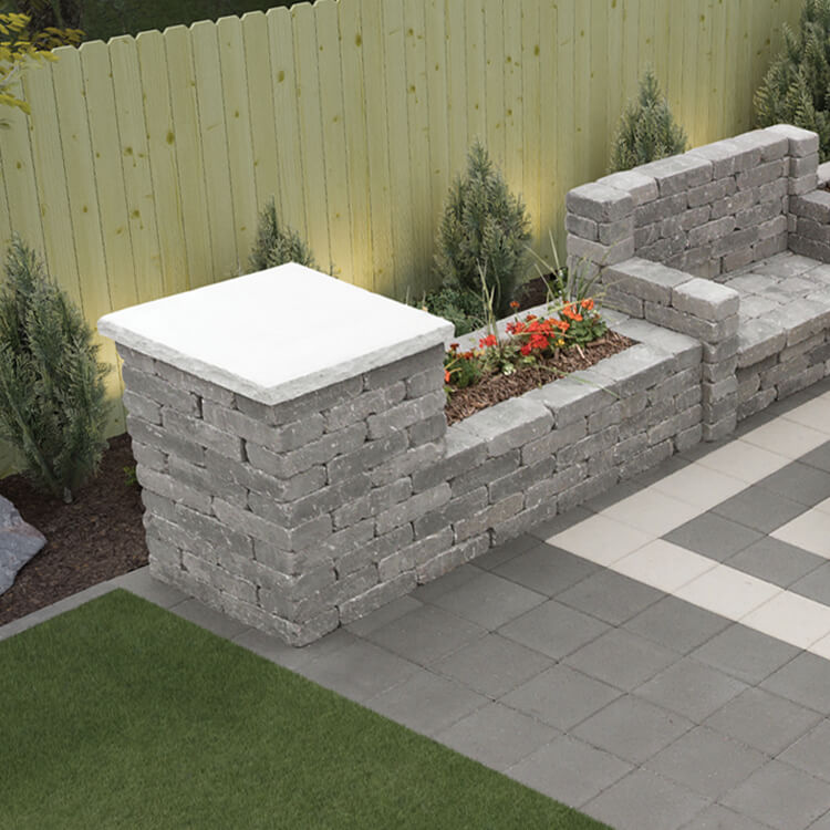 MM Concrete | Emberlin Pillar With Planter