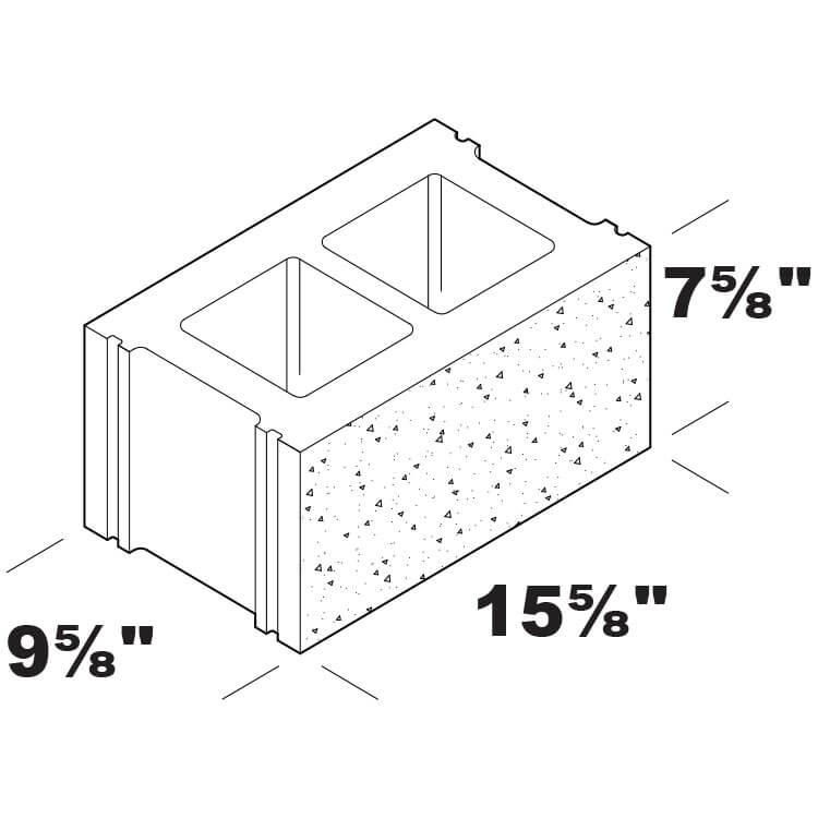 X6 6 Split Face Concrete Block Sizes 6x8x16 Solid Block Best Block