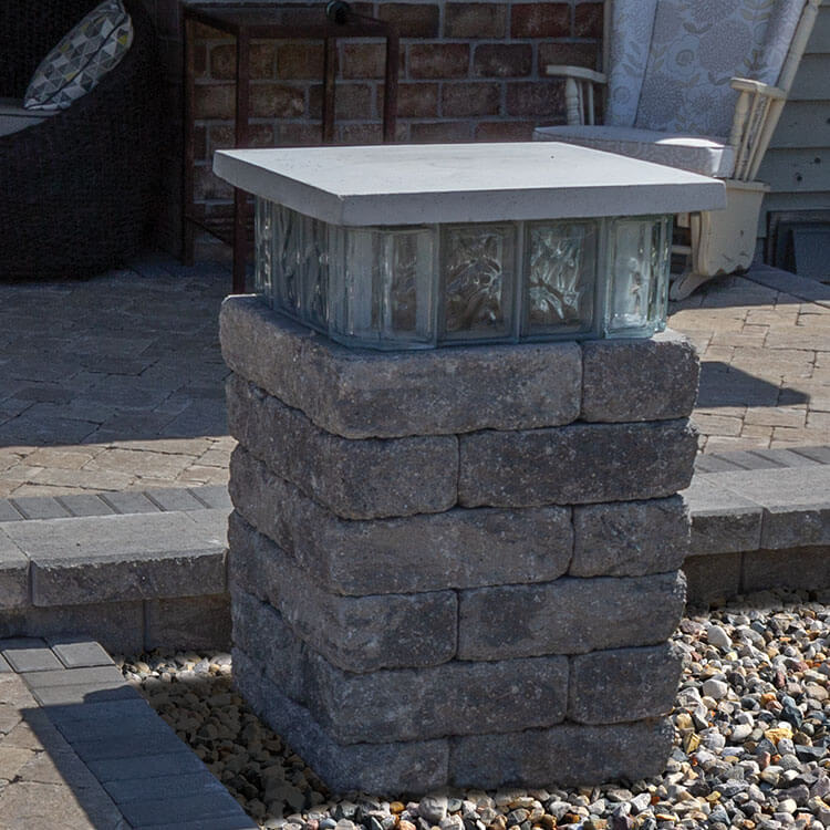 MM Concrete | Tumbled Catalina Pillar