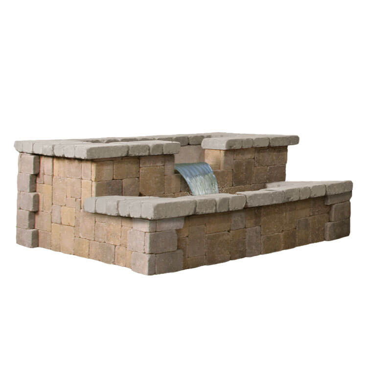 Cinder Block Wall Fountain Water Fountain Installation