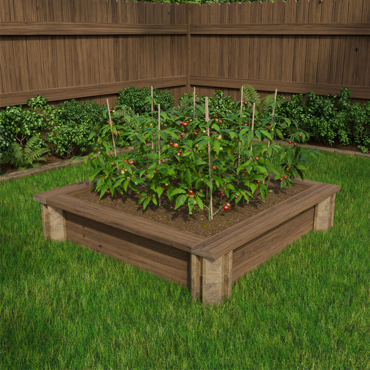 MM Concrete | 4' x 4' Raised Garden Bed