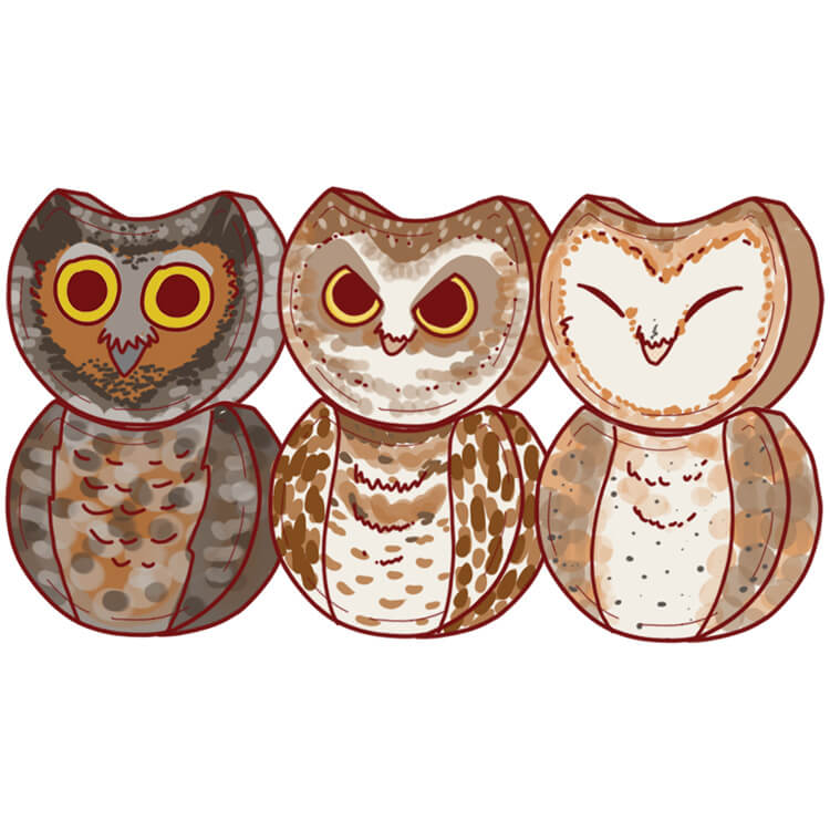MM Concrete | Crescent Edger Owls