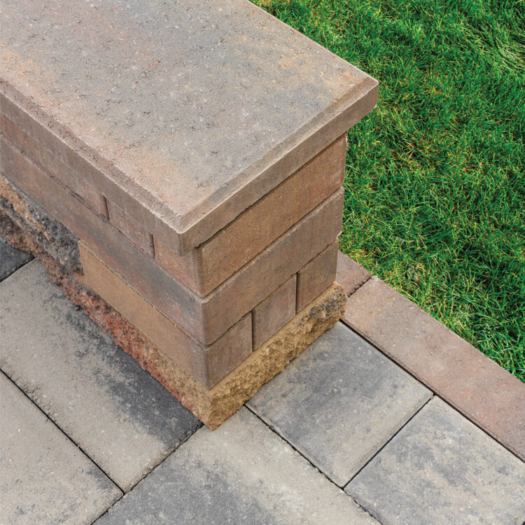 Split Face Freestanding Wall Block Design